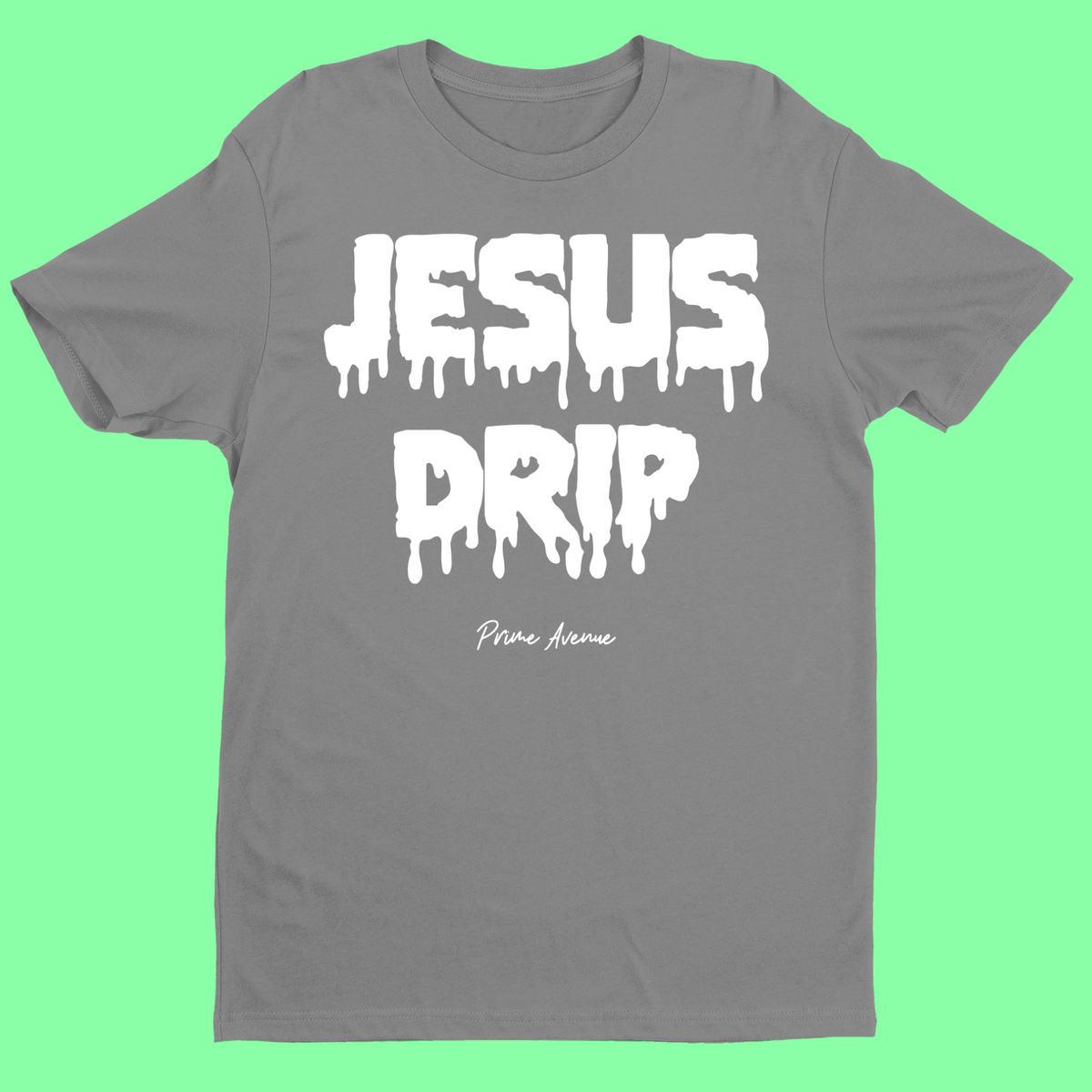 White Jesus Drip T-Shirt – Prime Avenue