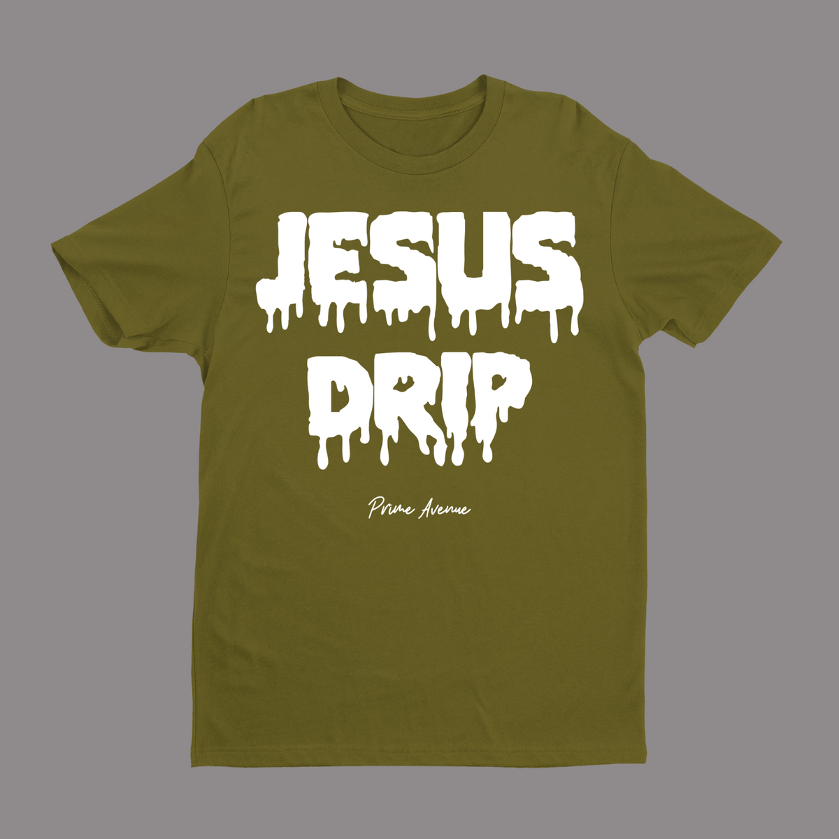 White Jesus Drip T-Shirt – Prime Avenue