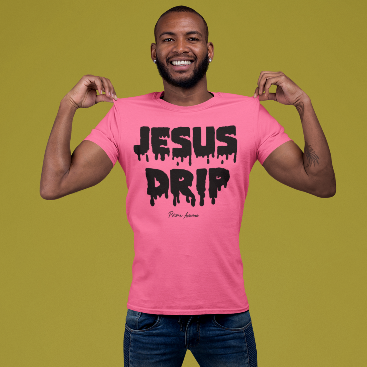 Black Jesus Drip T-Shirt – Prime Avenue